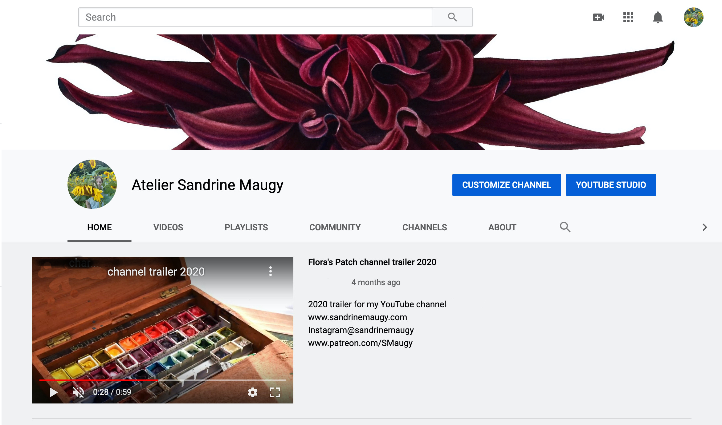 New name for my YouTube channel – Sandrine Maugy