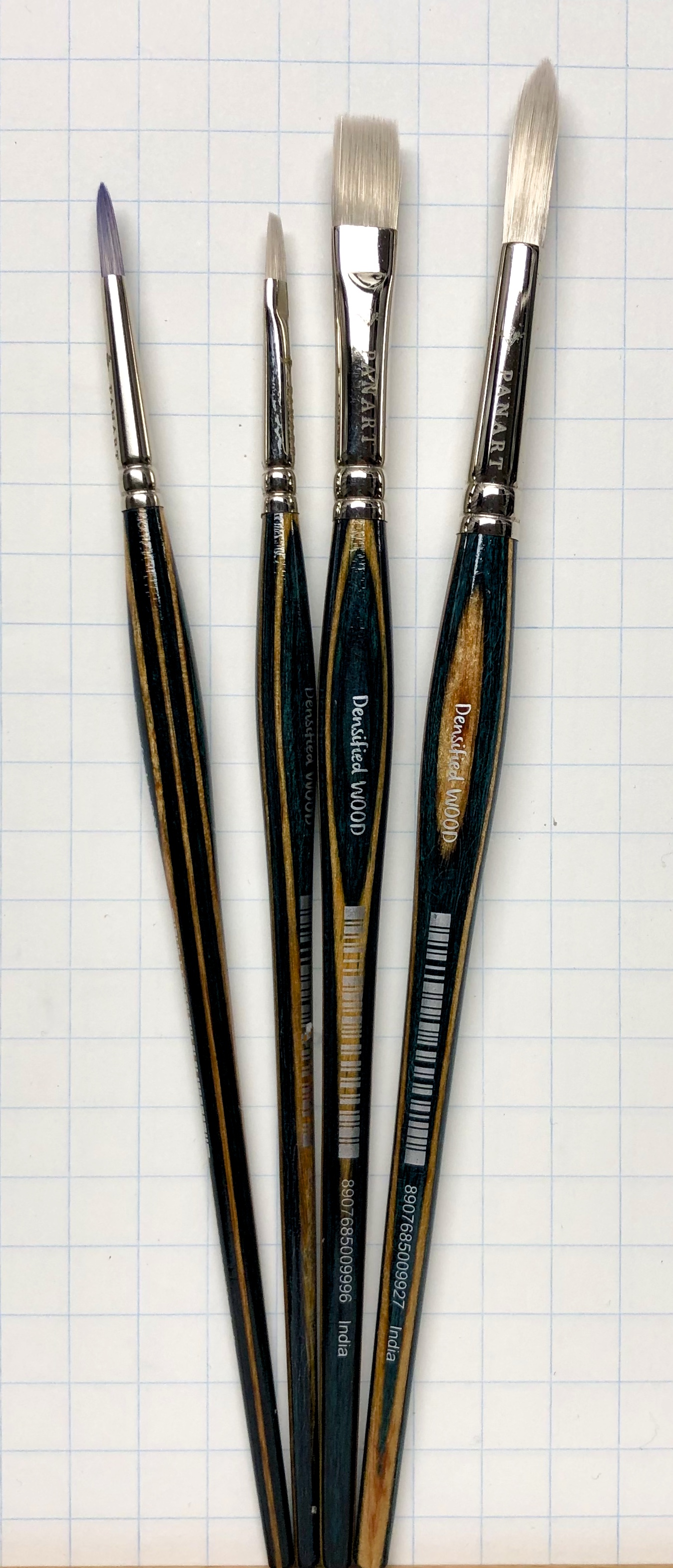 Panart 1102 and 1122 watercolour brushes – Test and review – Sandrine Maugy